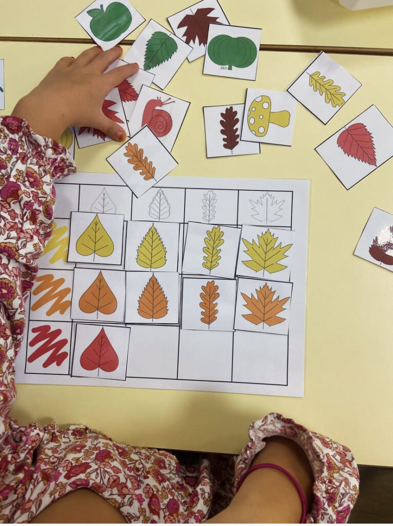 Tableaux double entrée Automne PS MS GS – La maternelle pailletée